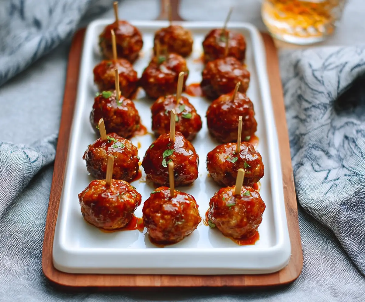 Apricot BBQ Cocktail Meatballs Recipe