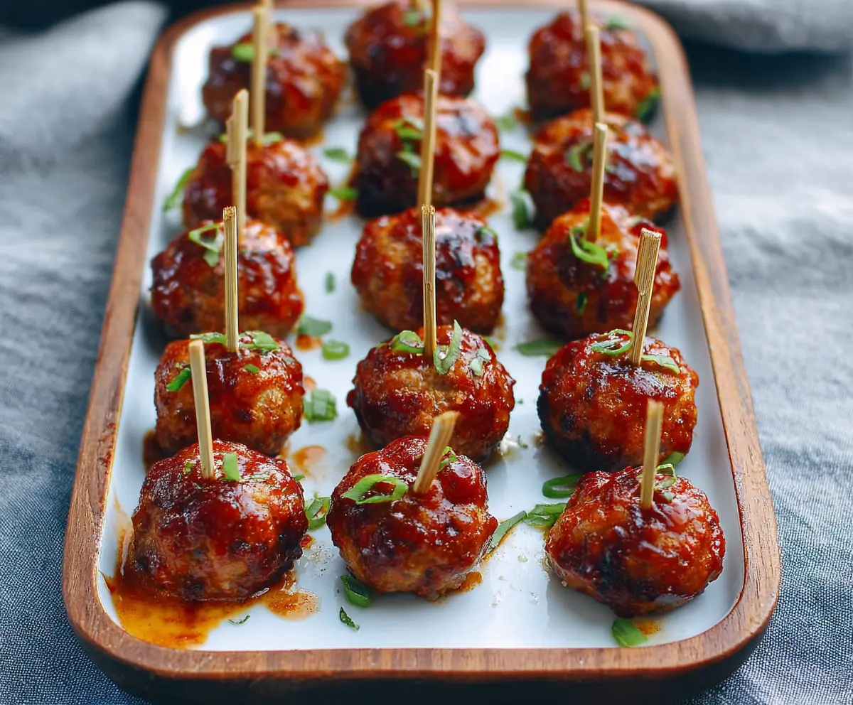 Apricot BBQ Cocktail Meatballs Recipe