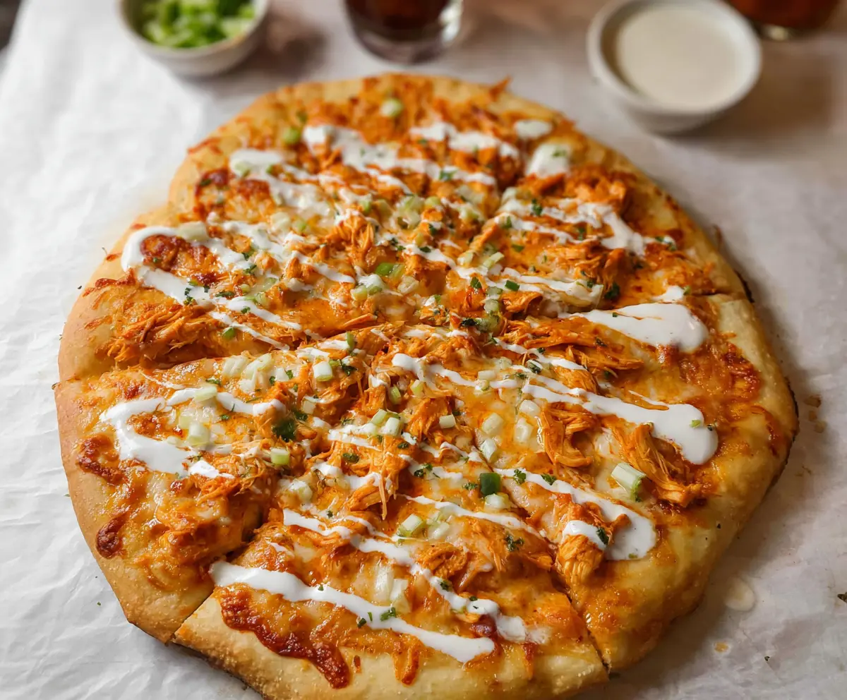 Buffalo Chicken Pizza Recipe | Delicious & Easy