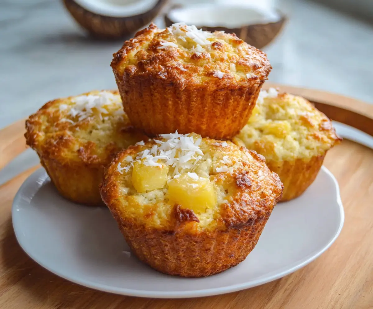Coconut Pineapple Cottage Cheese Muffins Recipe