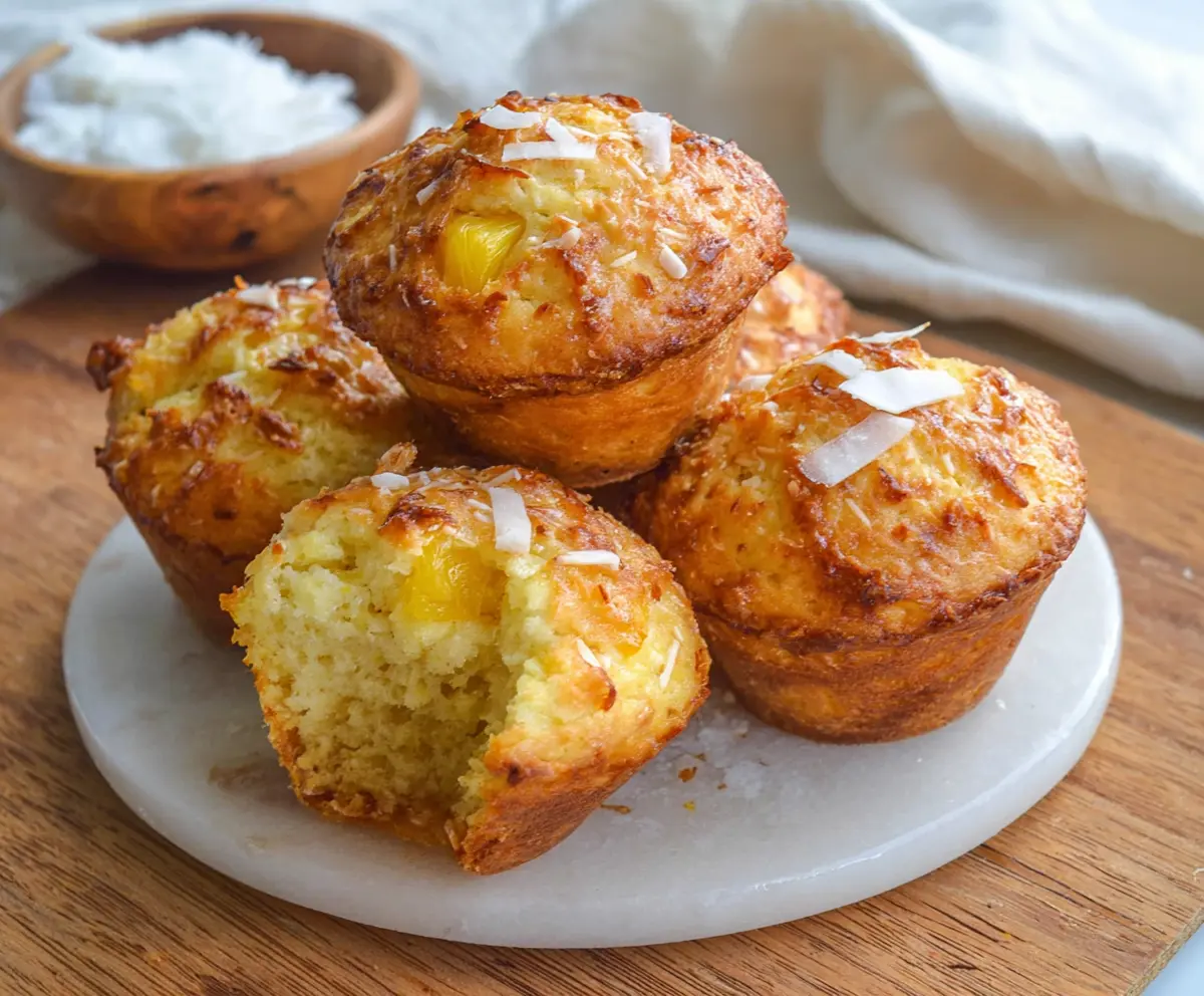 Coconut Pineapple Cottage Cheese Muffins Recipe