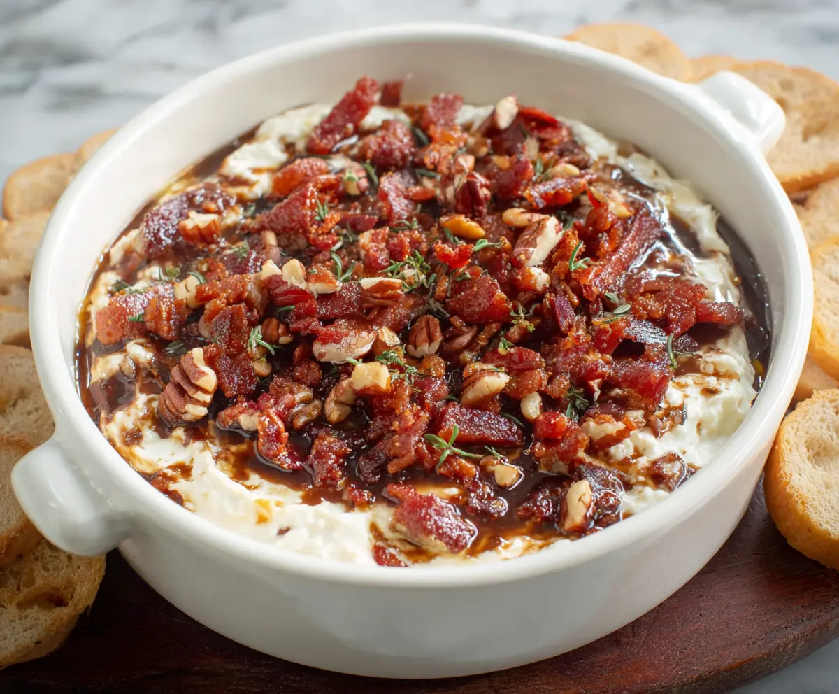 Fig & Bacon Boursin Cheese Dip Recipe | Delicious Appetizer
