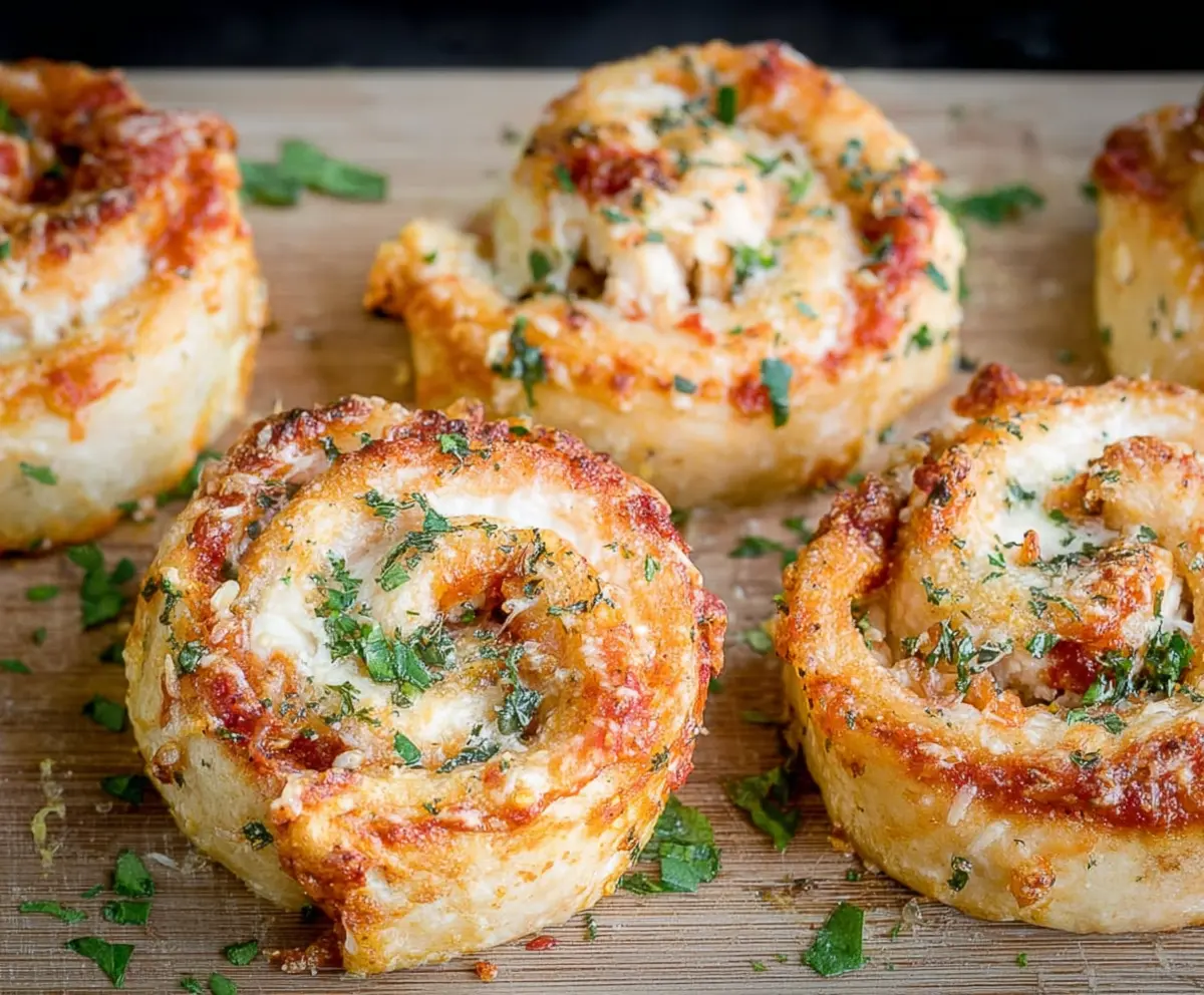 Garlic Parmesan Chicken Pinwheels Recipe