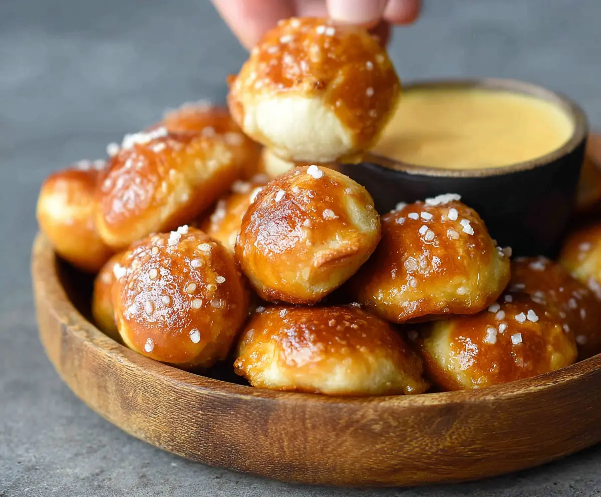 Easy Two Ingredient Dough Pretzel Bites Recipe
