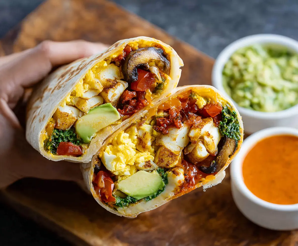 Veggie Breakfast Burrito Recipe | Healthy & Tasty