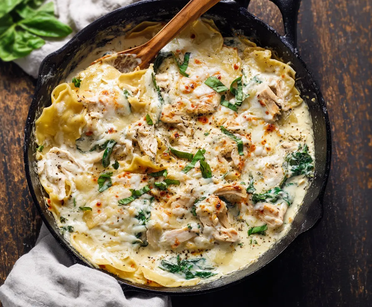Delicious White Chicken Skillet Lasagna Recipe